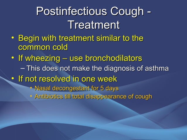 Cough | PPT | Ear, Nose and Throat Conditions | Diseases and Conditions