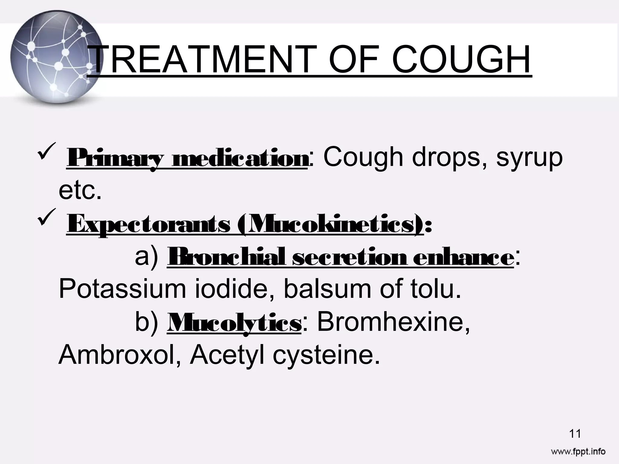 Cough and bronchial asthma | PPT