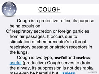 Cough and bronchial asthma | PPT