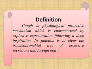 Cough | PPTX