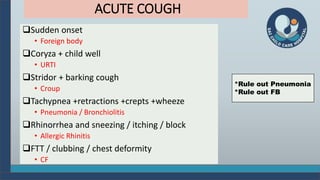 COUGH AND COUGH ADMIXTURE, CAUSE OF COUGH | PPT