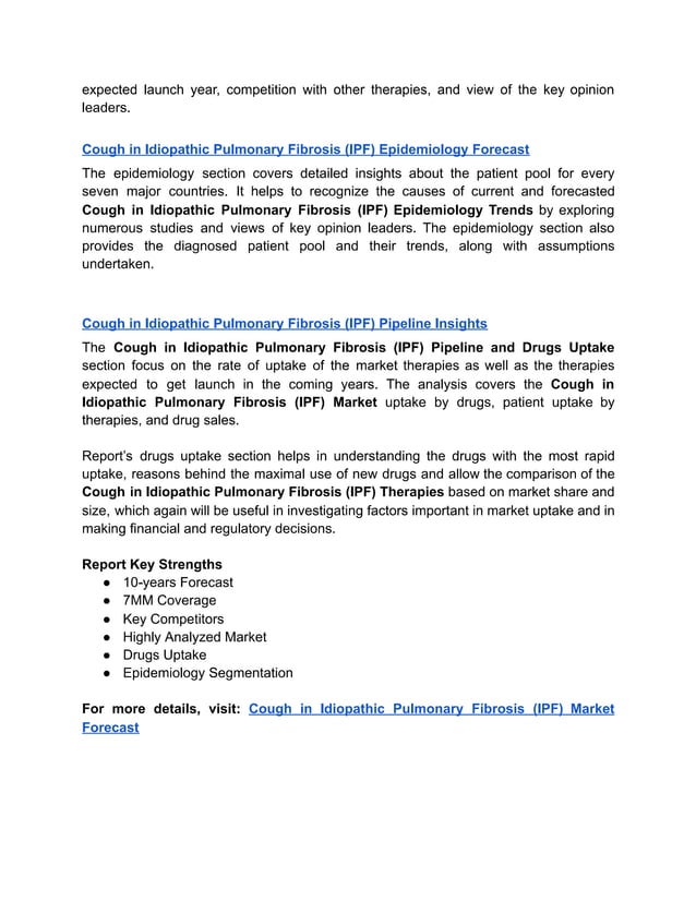Cough in Idiopathic Pulmonary Fibrosis (IPF) Market Size and Share ...