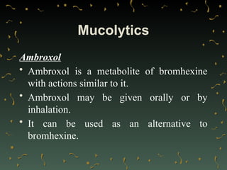 Cough and its pharmacotherapy.pptx in health | PPTX