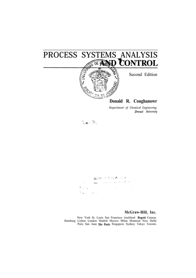 Coughanowr mcgraw-hill-process-systems-analysis-and-control compress | PDF