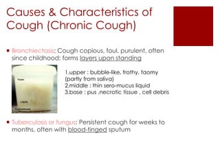 Cough & Hemoptysis | PPTX
