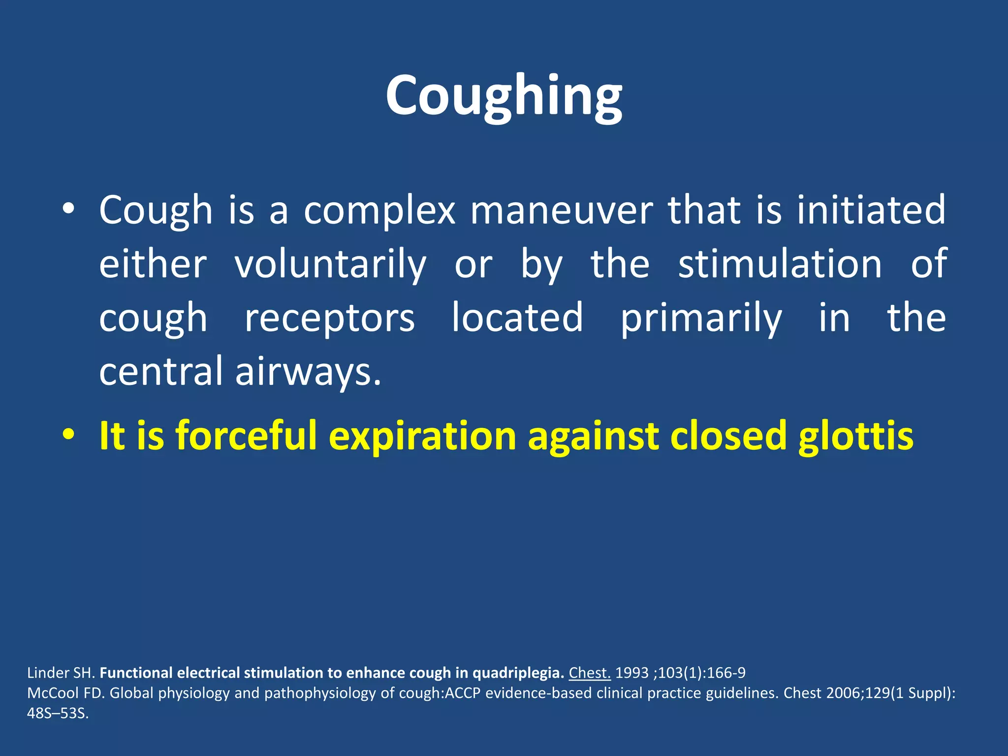Coughing and huffing | PDF