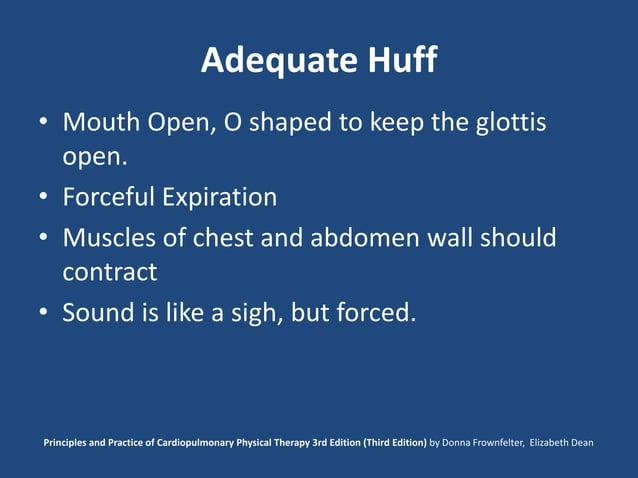 Coughing and huffing | PDF