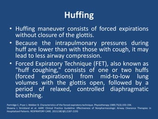 Coughing and huffing | PDF