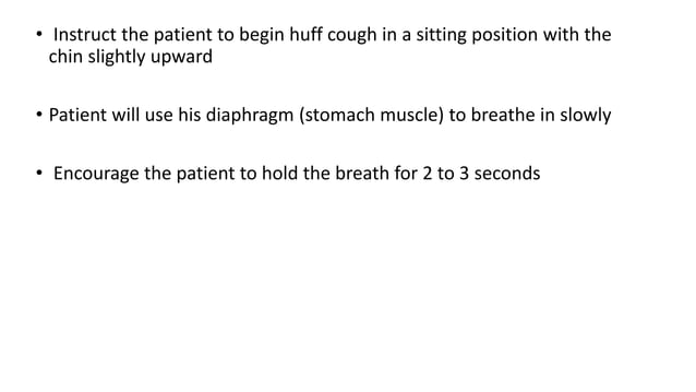 COUGHING TECHNIQUES.pptx | Physical Therapy | Wellness