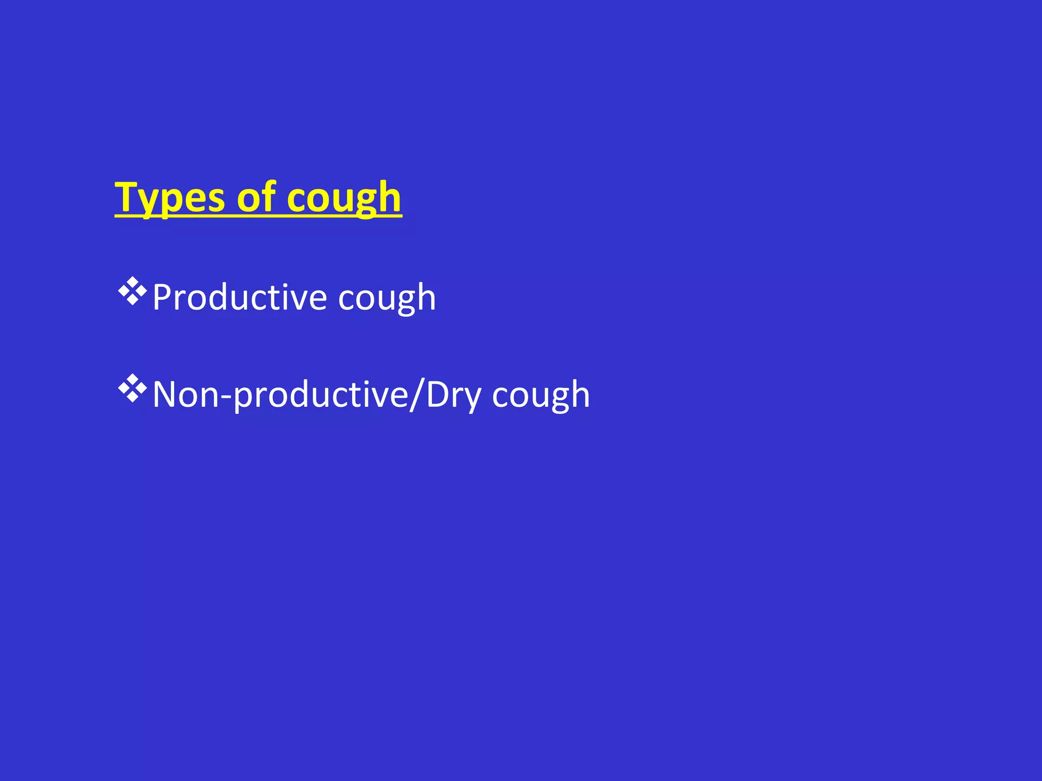 Pharmacotherapy of cough | PPT