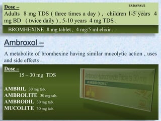 Cough and drugs used to treat ( pharmacology ) | PPTX