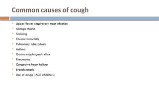 COUGH THERAPY.pptx types and mechanism and medications | PPTX