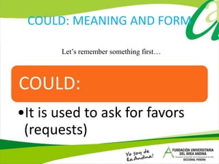 COULD FOR REQUESTS | PPTX