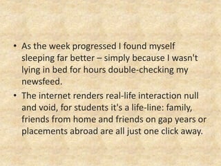 Could i live one week without internet | PPTX