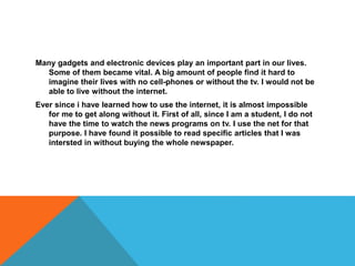 Could i live without the internet | PPT