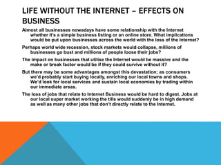 Could i live without the internet | PPT