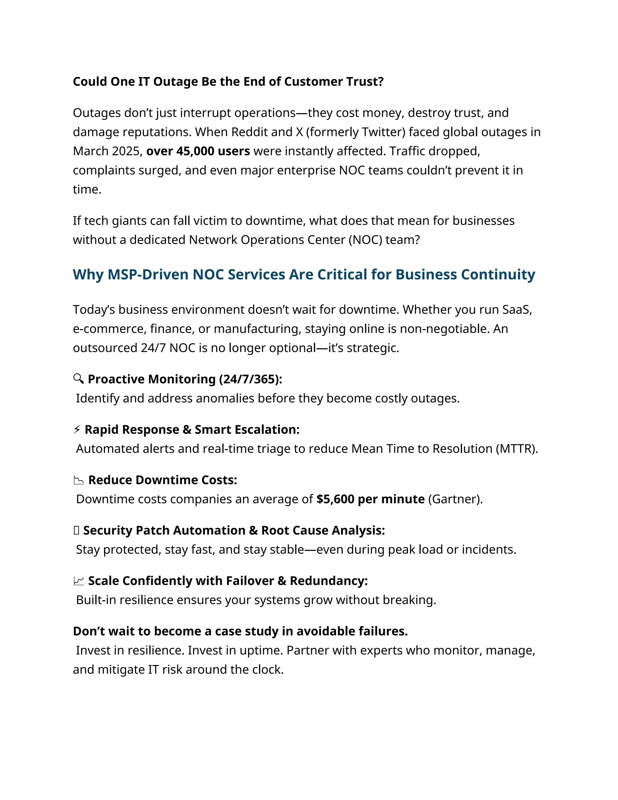 Could One IT Outage Be the End of Customer Trust.docx