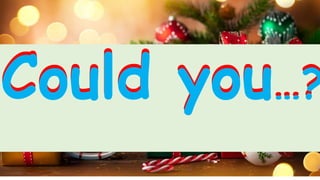 Could you.....? ESL lesson | PPTX