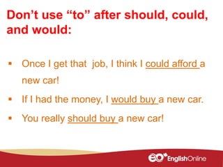 Could should would na | PPTX