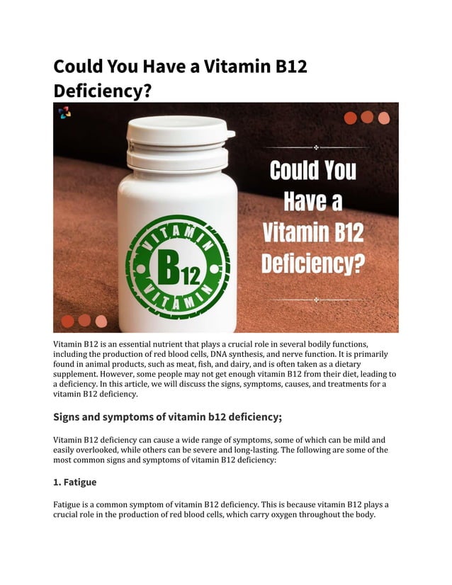 Could You Have a Vitamin B12 Deficiency.pdf
