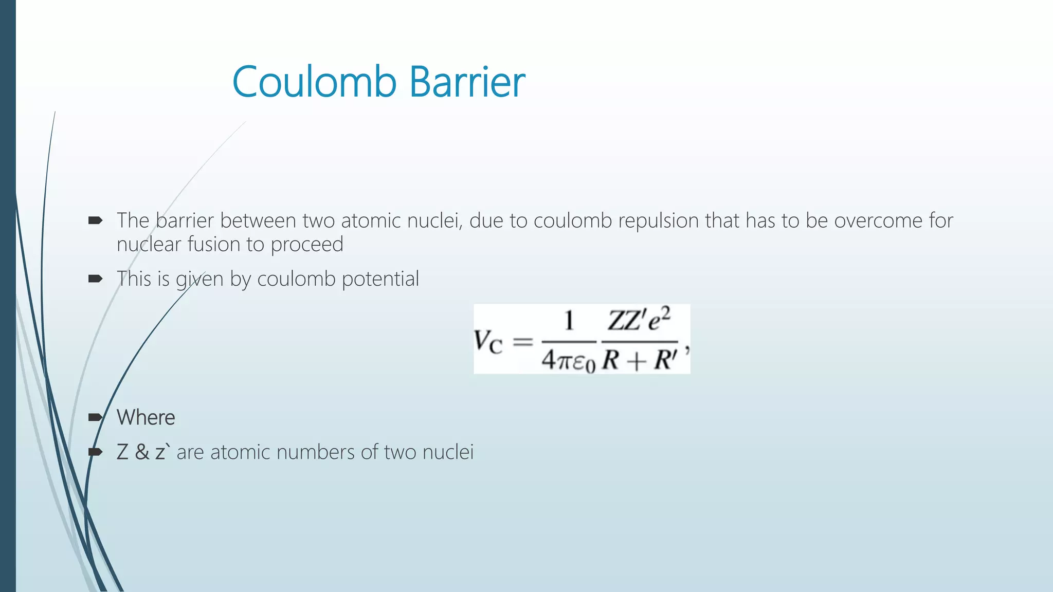 Coulomb barrier | PPTX