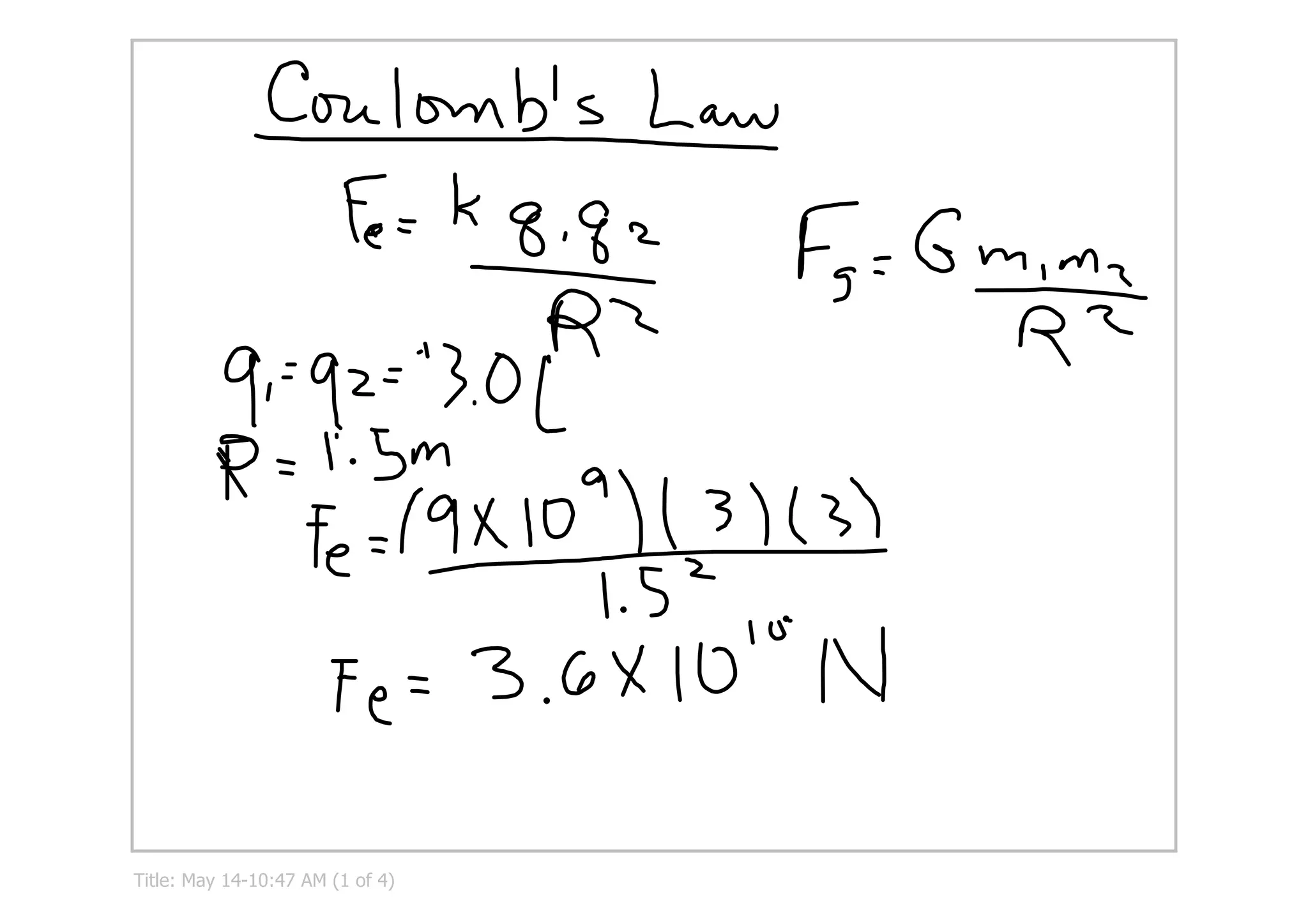 Coulomb's Law Problems | PDF