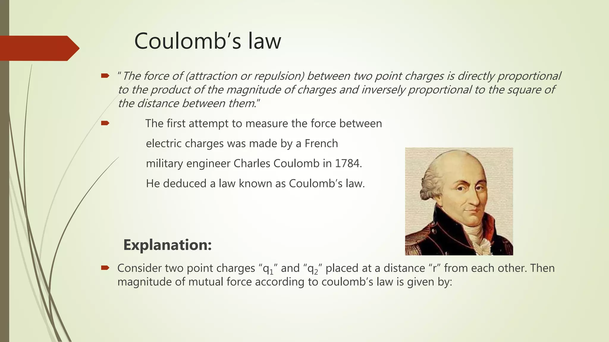 Coulombs law | PPTX | Physics | Science