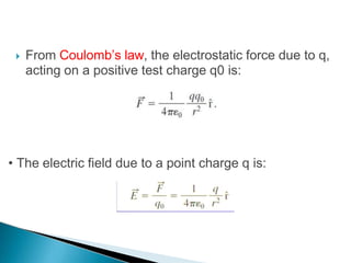 Coulomb's law & Electric field presentationnnn.pptx