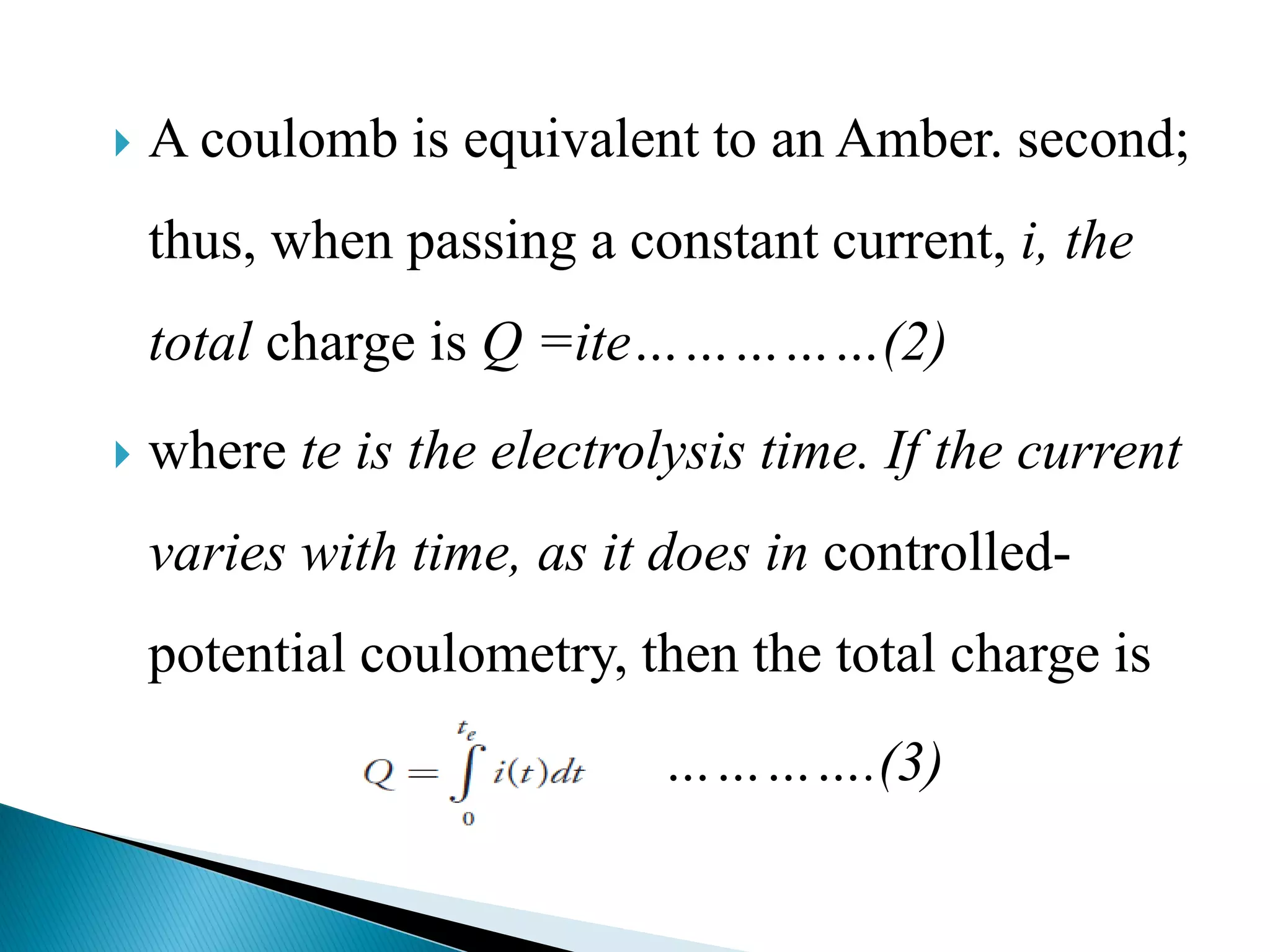 Coulometric method of analysis | PDF