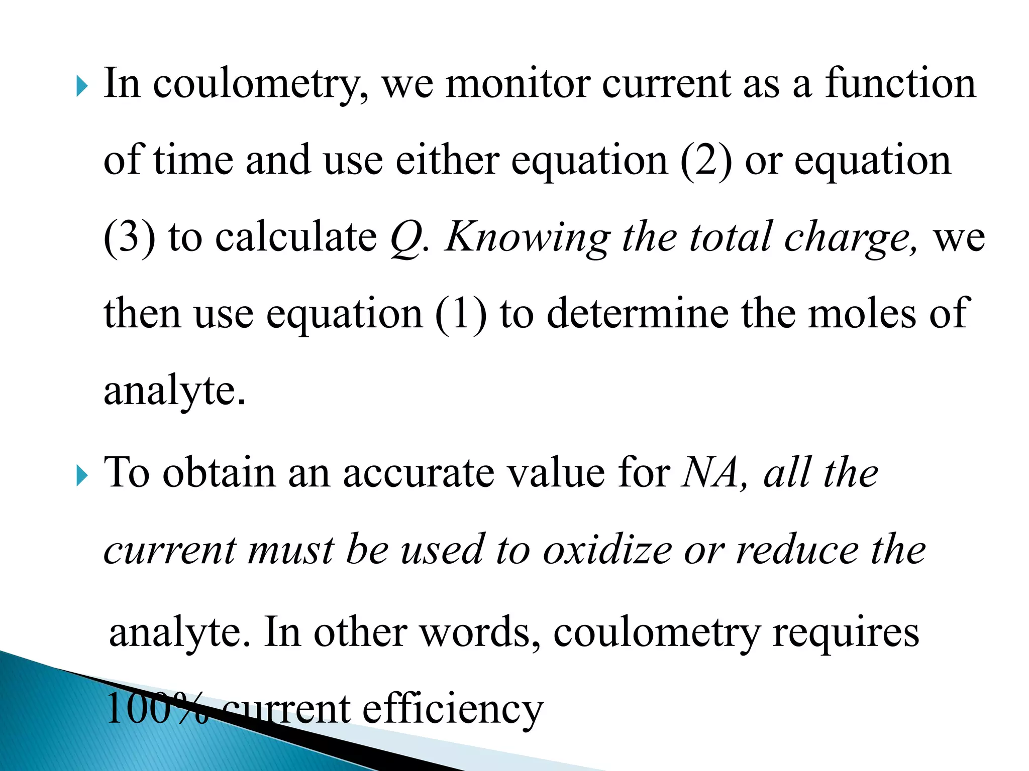 Coulometric method of analysis | PDF
