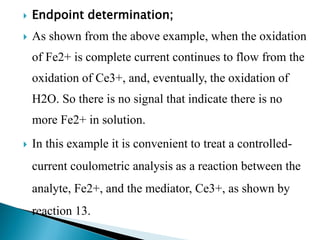 Coulometric method of analysis | PDF
