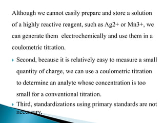 Coulometric method of analysis | PDF