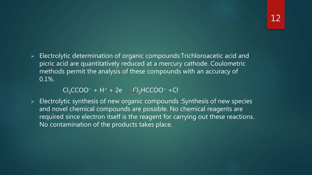 Coulometry.pptx presentation assignment copy | PPTX