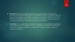 Coulometry.pptx presentation assignment copy | PPTX