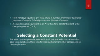 Coulometry.pptx presentation assignment copy | PPTX