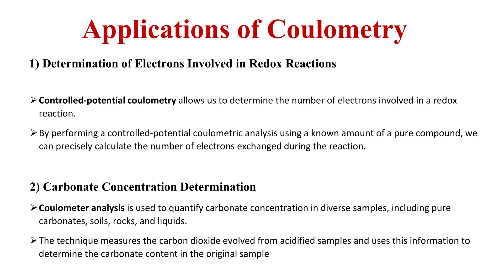 "Coulometry: Fundamentals & Applications" | PPTX
