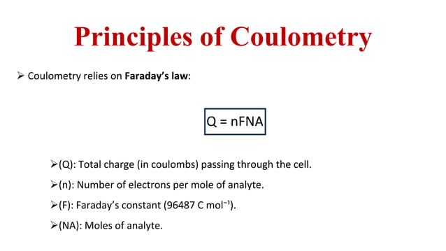 "Coulometry: Fundamentals & Applications" | PPTX