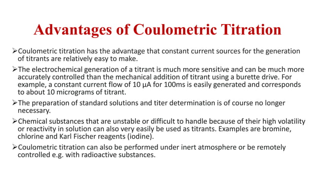 "Coulometry: Fundamentals & Applications" | PPTX