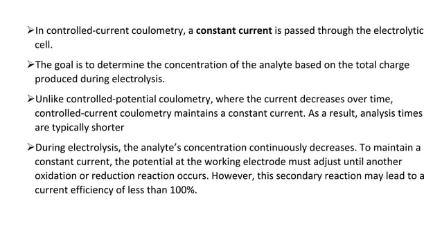 "Coulometry: Fundamentals & Applications" | PPTX