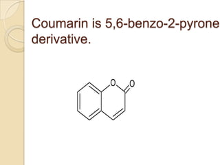 presentation on coumarin | PPTX
