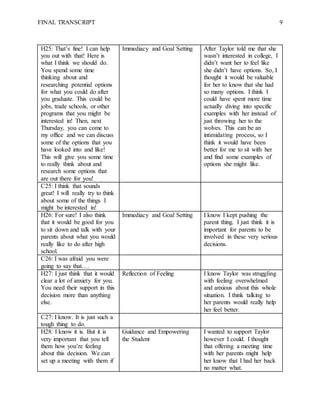 Coun 531 transcript assignment | PDF