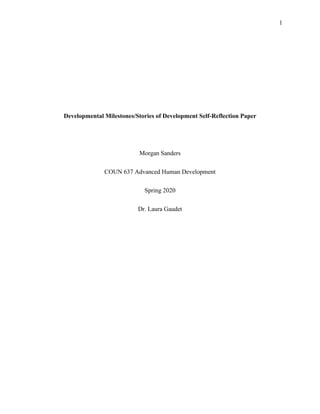 Coun 637 developmental milestones paper | PDF