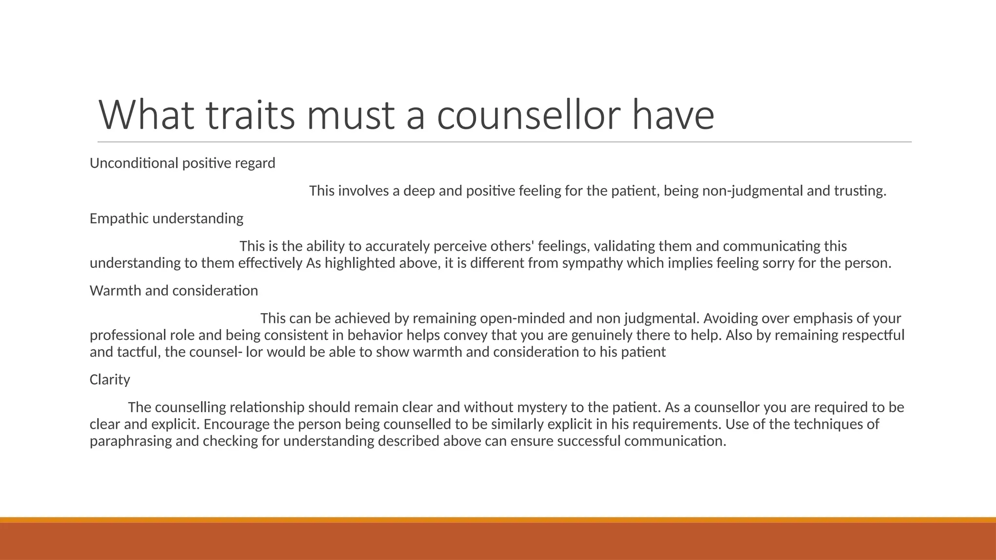 Counseling, Definition, tools and characteristics in Health Care System ...