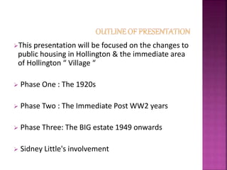 Council housing in Hollington, 1920-1950 | PPTX