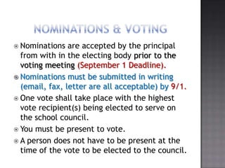 EHS School Council Presentation | PPTX