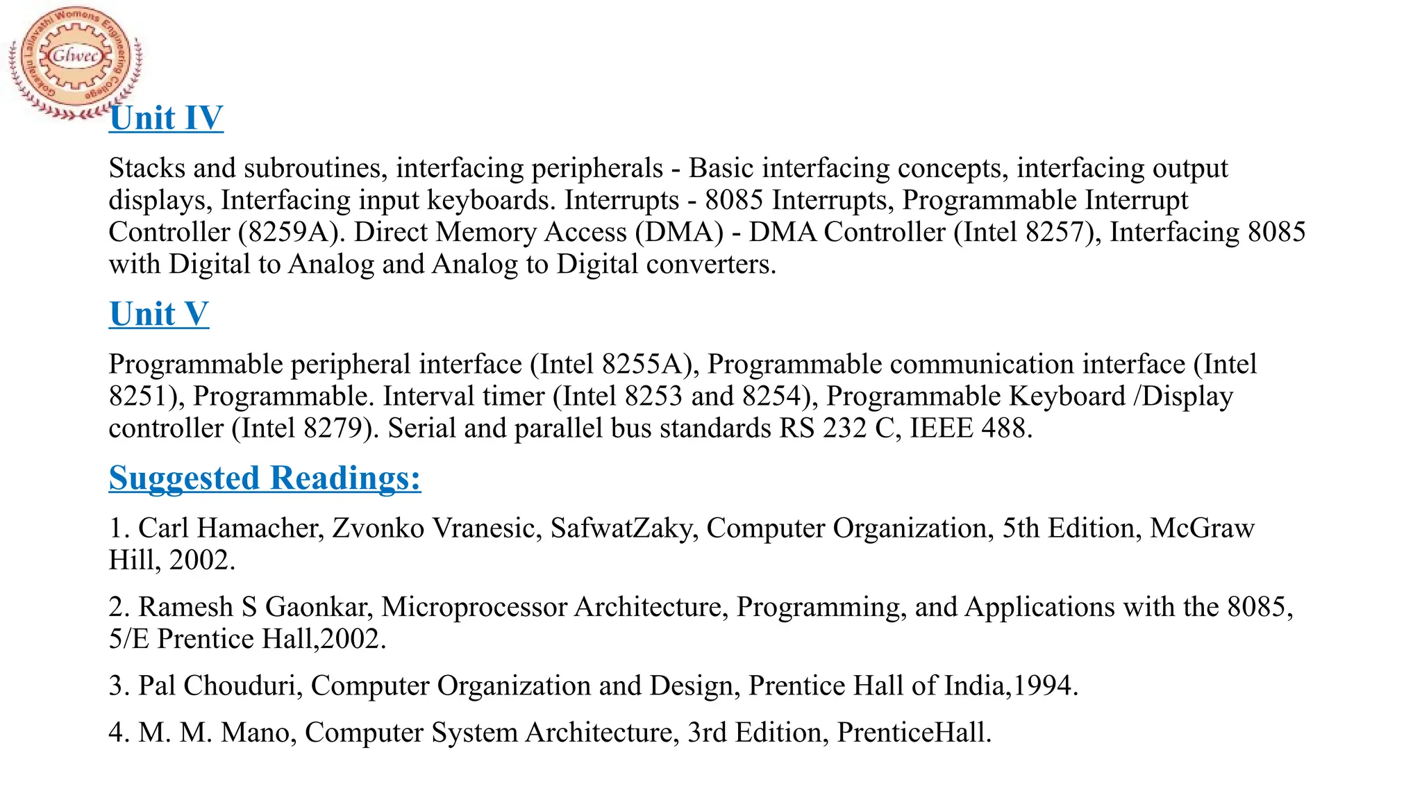 Computer Organization Unit-I Osmania University | PPTX