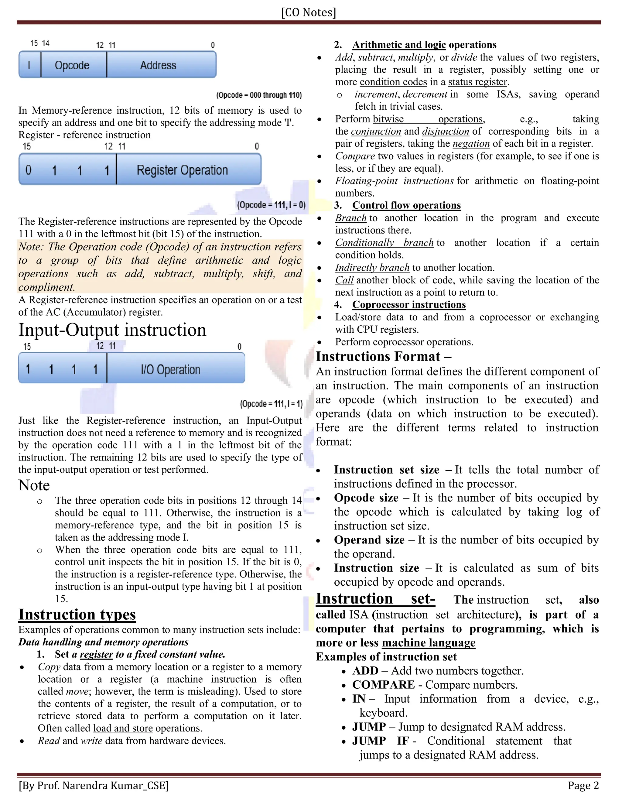 CO Unit 3.pdf (Important chapter of coa) | PDF
