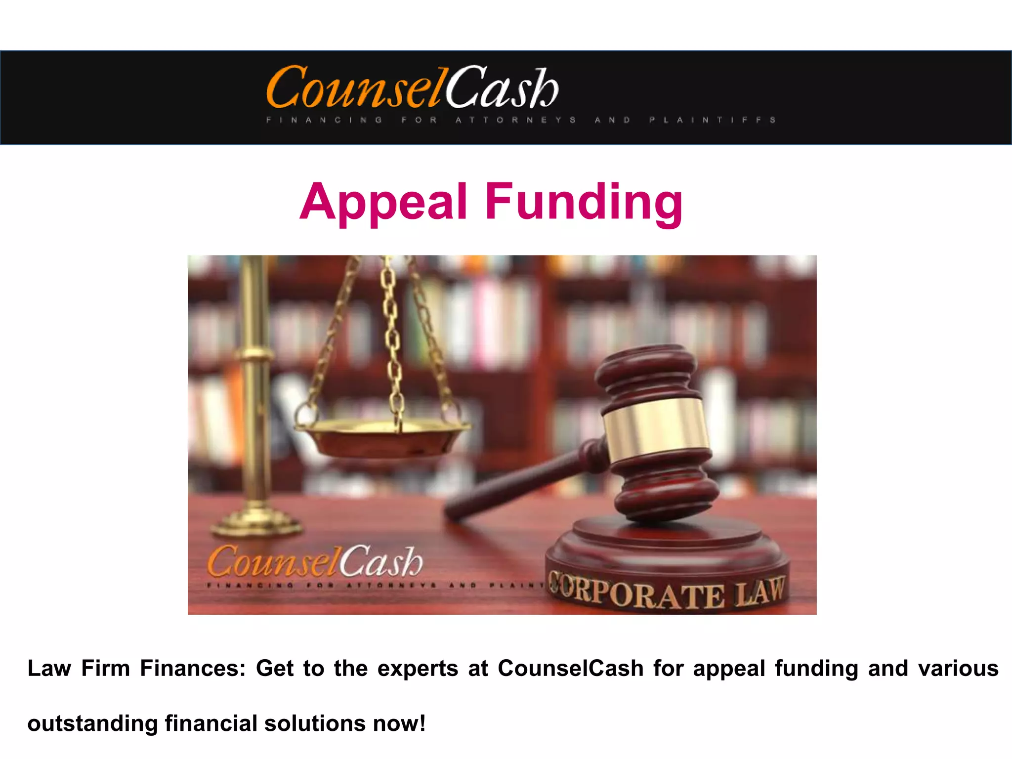 Appeal Funding | PPT