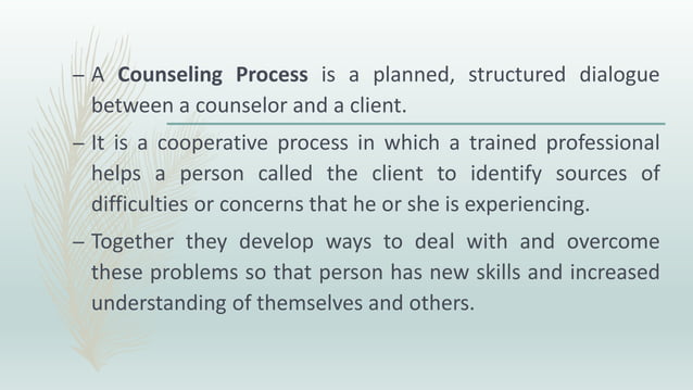 Phases of Counseling | PPTX