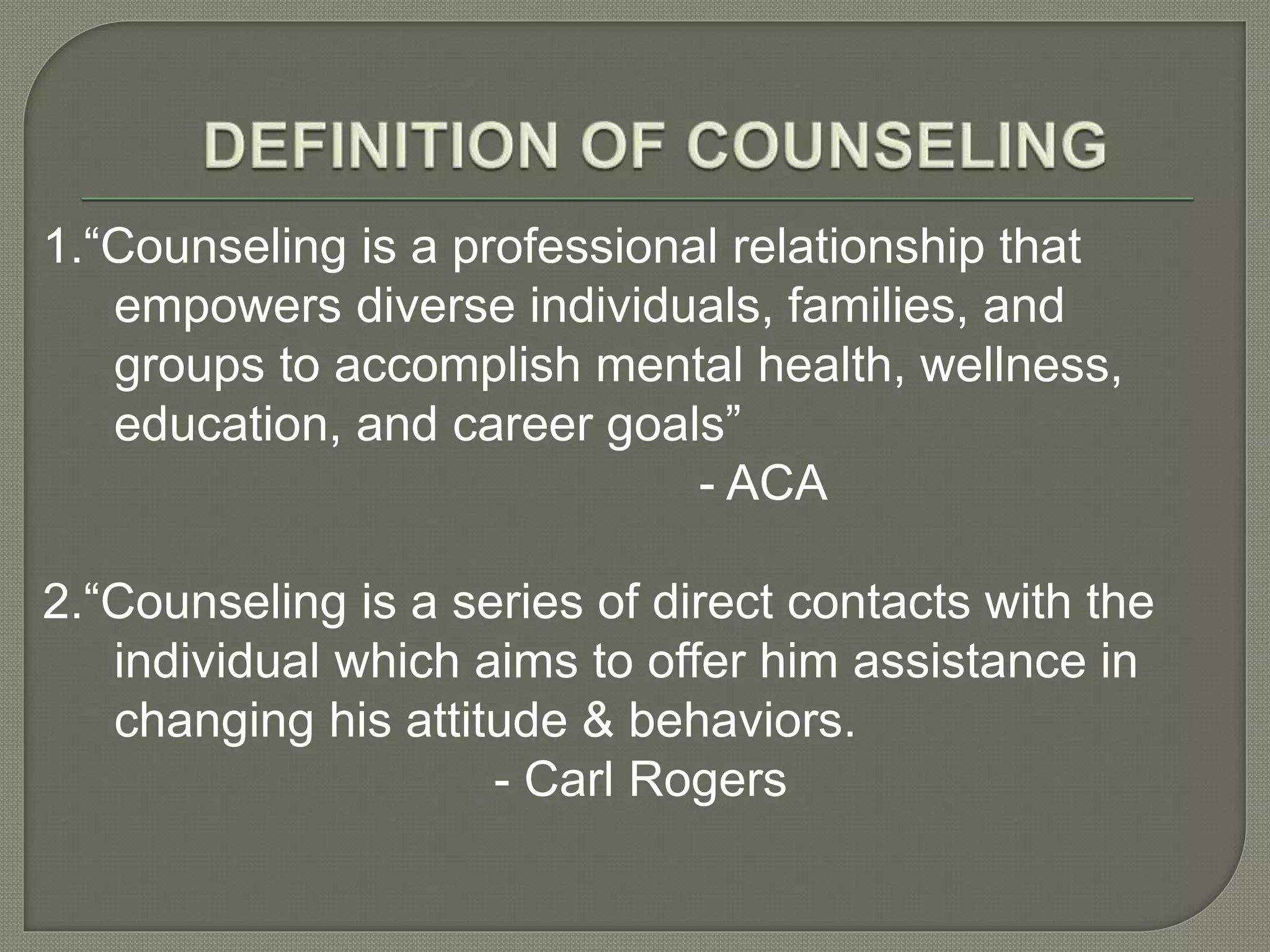 Counseling | PPTX